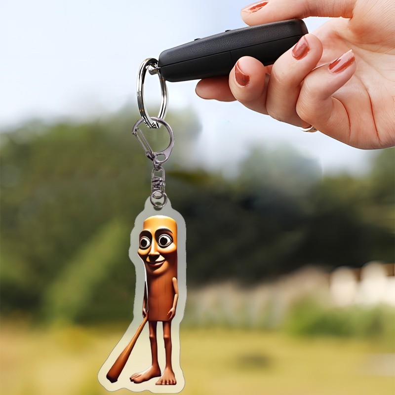 Italian Brainrot Acrylic Keychain Creative Funny Tung Tung Tung Sahur ...