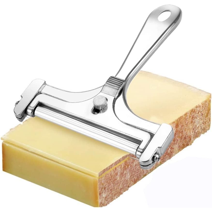 Cheese Slicer With Adjustable Thickness - Stainless Steel Cheese Cutter ...