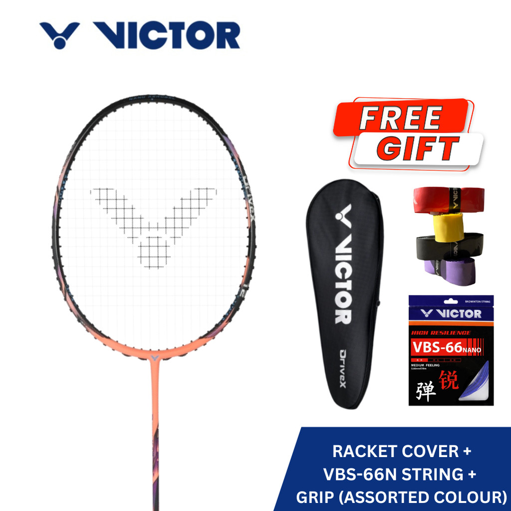 VICTOR Drive X 12 Badminton Racket DX-12 | Shopee Malaysia