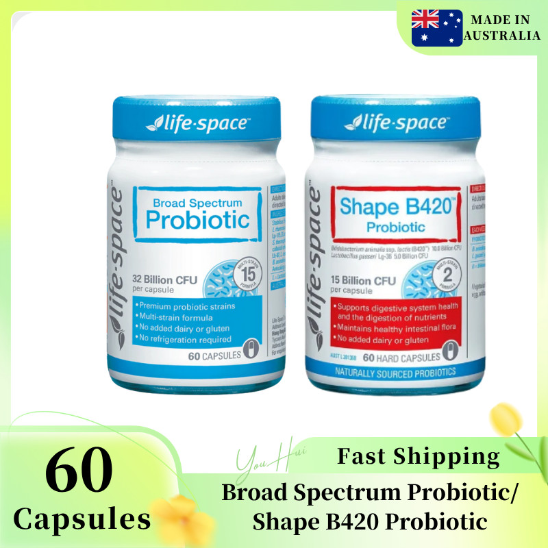 Life Space Probiotic Broad Spectrum Probiotic and Shape B420 60 ...