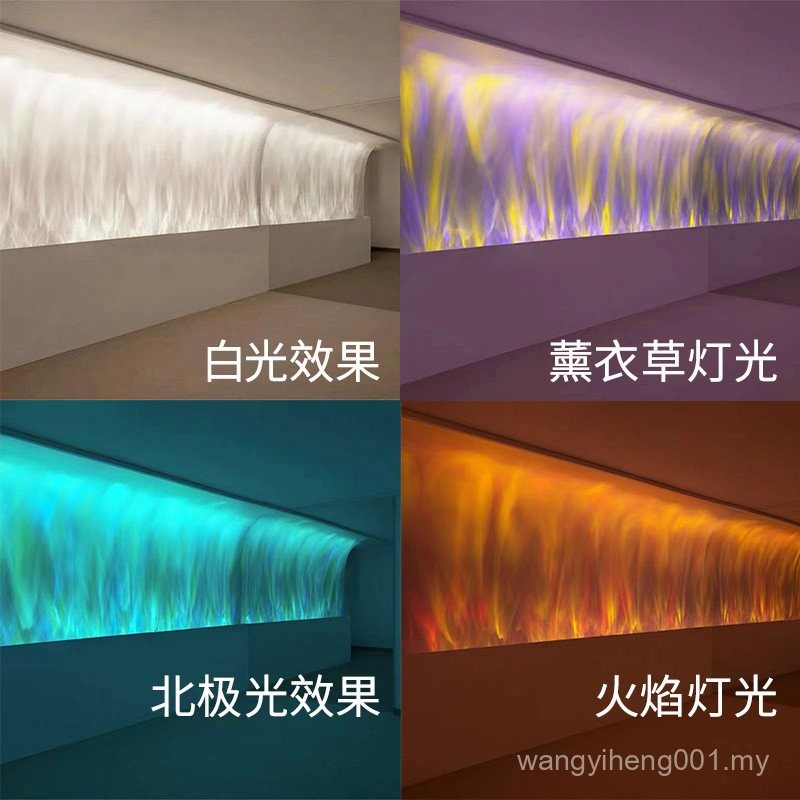 Water Pattern Lamp 3D Dynamic Wall Washing Lamp Influencer Bedroom ...