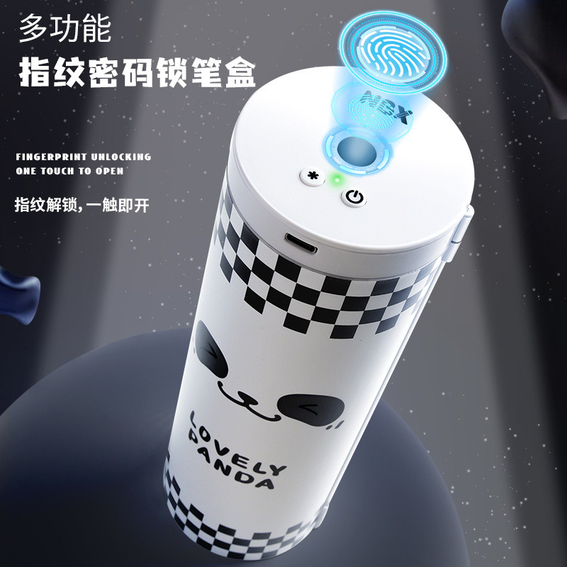 Nbx Multifunctional Fingerprint Stationery Box Glitter Code Unlock Girl ...