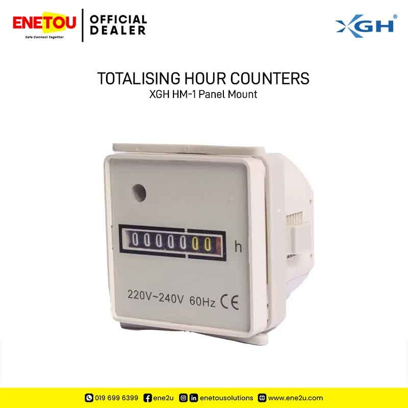 XGH HM-1 PANEL MOUNT TOTALISING HOUR COUNTERS | Shopee Malaysia
