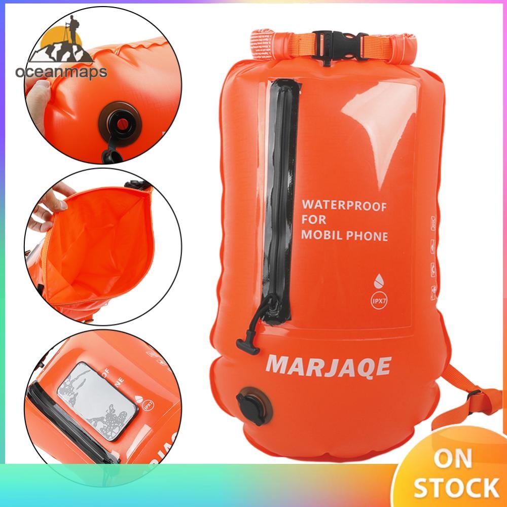 OCE! 20L Air Dry Tow Bag Highly Visible IPX7 Waterproof Inflatable Life ...