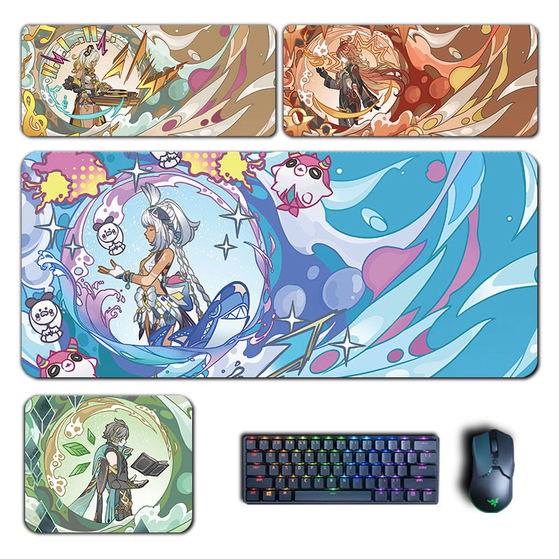 Genshin Impact Mouse Pad Hu Tao Nahida Scara Raiden Anime Mousepad ...