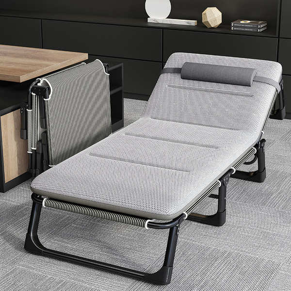 Folding Bed Portable Reclining Chair Nap Bed Single Office Lunch Break ...
