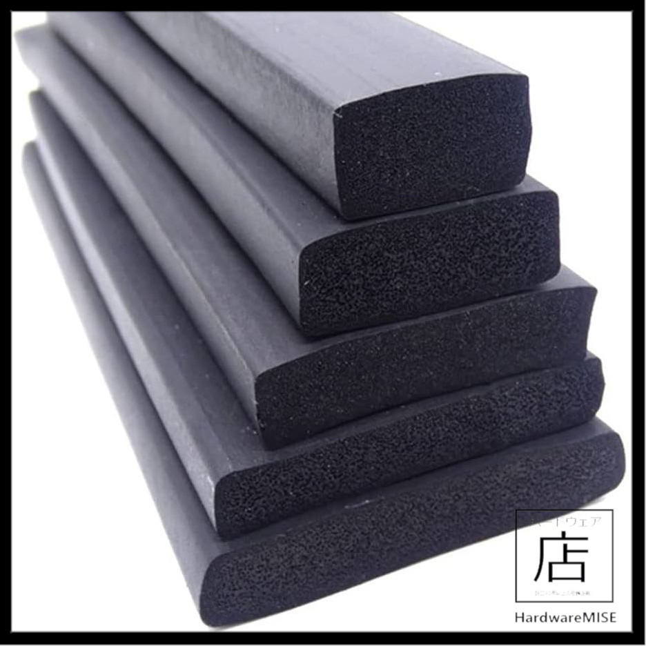 EPDM Sponge Square Strip Black Rubber Foam Strips Rectangular Seal ...