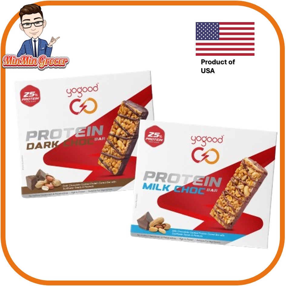 YOGOOD Go Protein Bars Milk Chocolate/Dark Chocolate 140gm (4pcs/pack ...