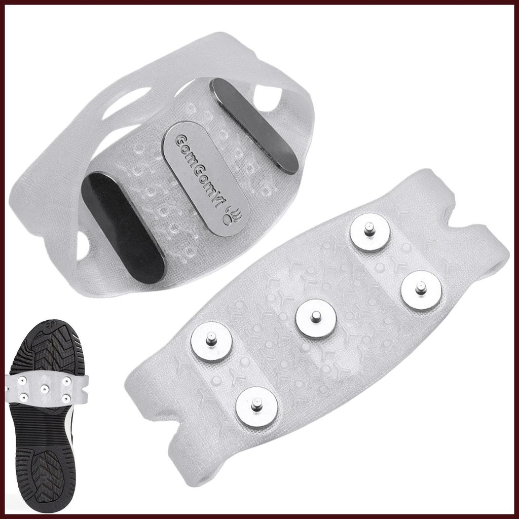Ice Shoes Grippers Non Slip 5-Claw Ice Snow Grips Anti-Skid Shoe Covers ...
