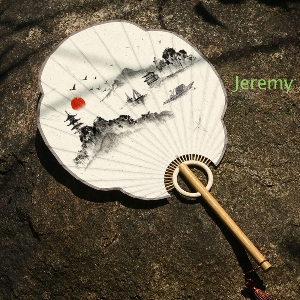JEREMY1 DIY Xuan Paper Fan, Blank Portable Japanese Style DIY Fan, Art ...
