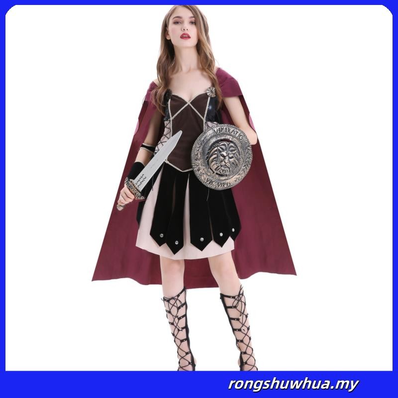 Spartan Warrior Marvel Women Superhero Costume Supergirl Cosplay Dress ...