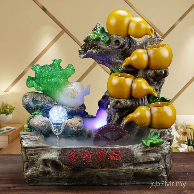 Cornucopia Gourd Feng Shui Wheel buka perniagaan Hadiah Air mengalir ...