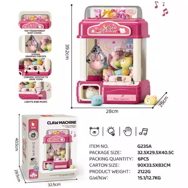 Claw Claw Machine Small Household Mini Claw Claw Machine Coin-operated ...