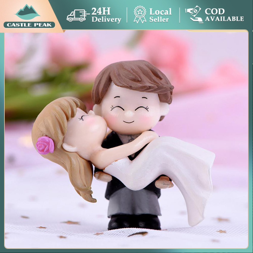 Mini couple Cake topper couple / wedding Cake decoration figure couple ...