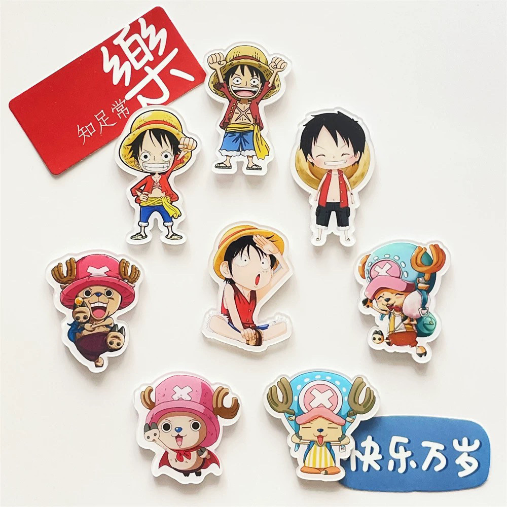 One Piece Magnet Personality Creative Luffy Chopper Anime Magnet ...