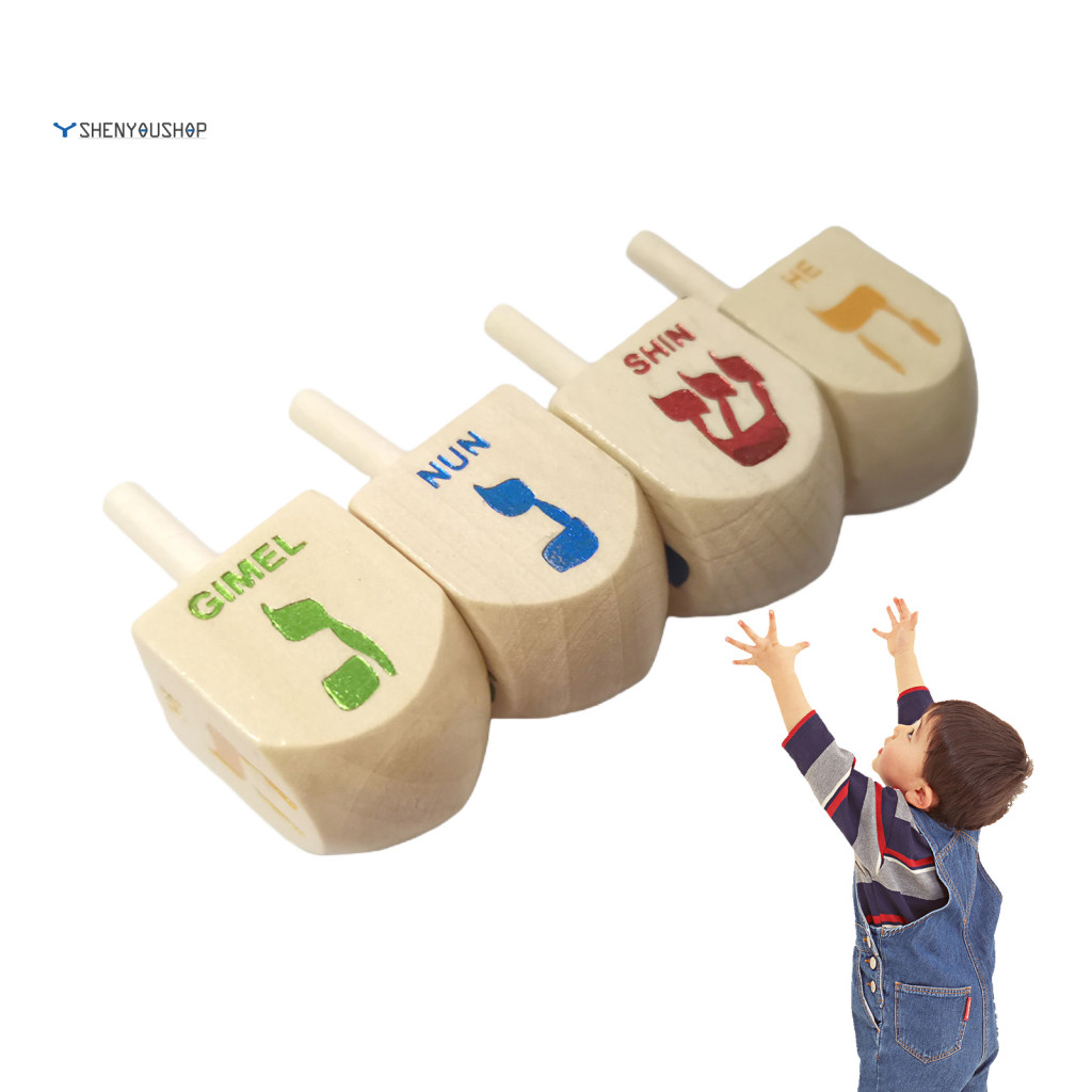 [SYS] Children Spinner Toy Diy Painting Spinner Top 10pcs Wooden ...