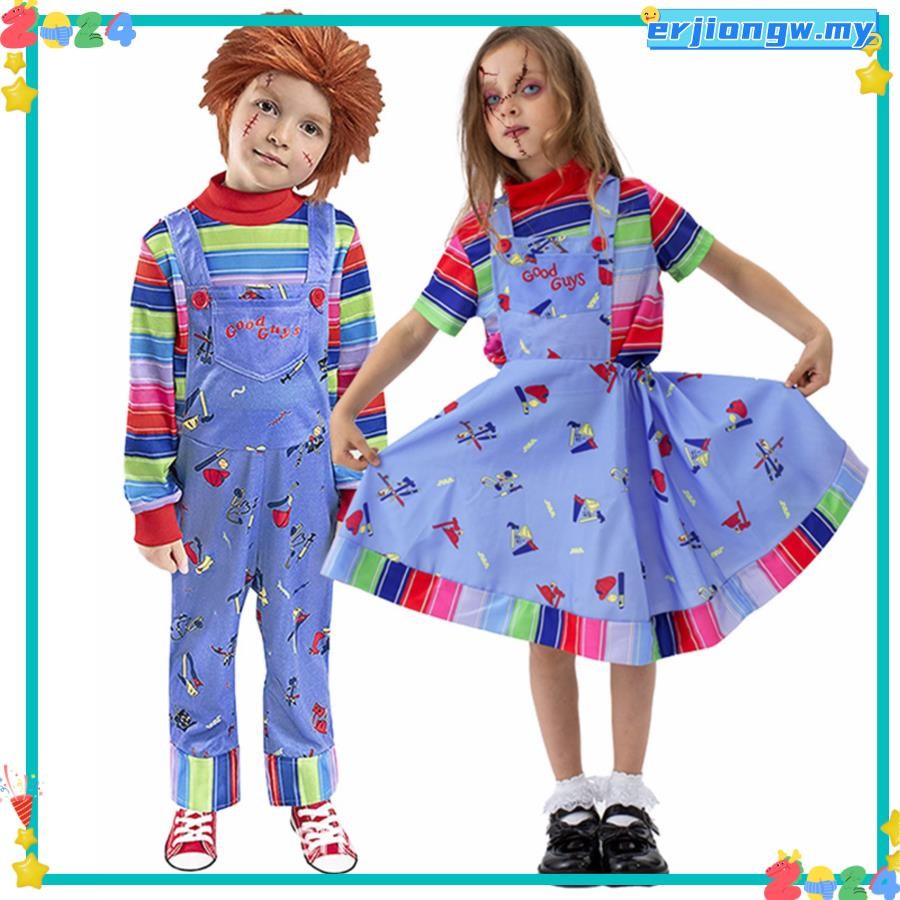 Chucky Halloween Cosplay Costume for Childs Play Horror Cos Jumpsuits ...