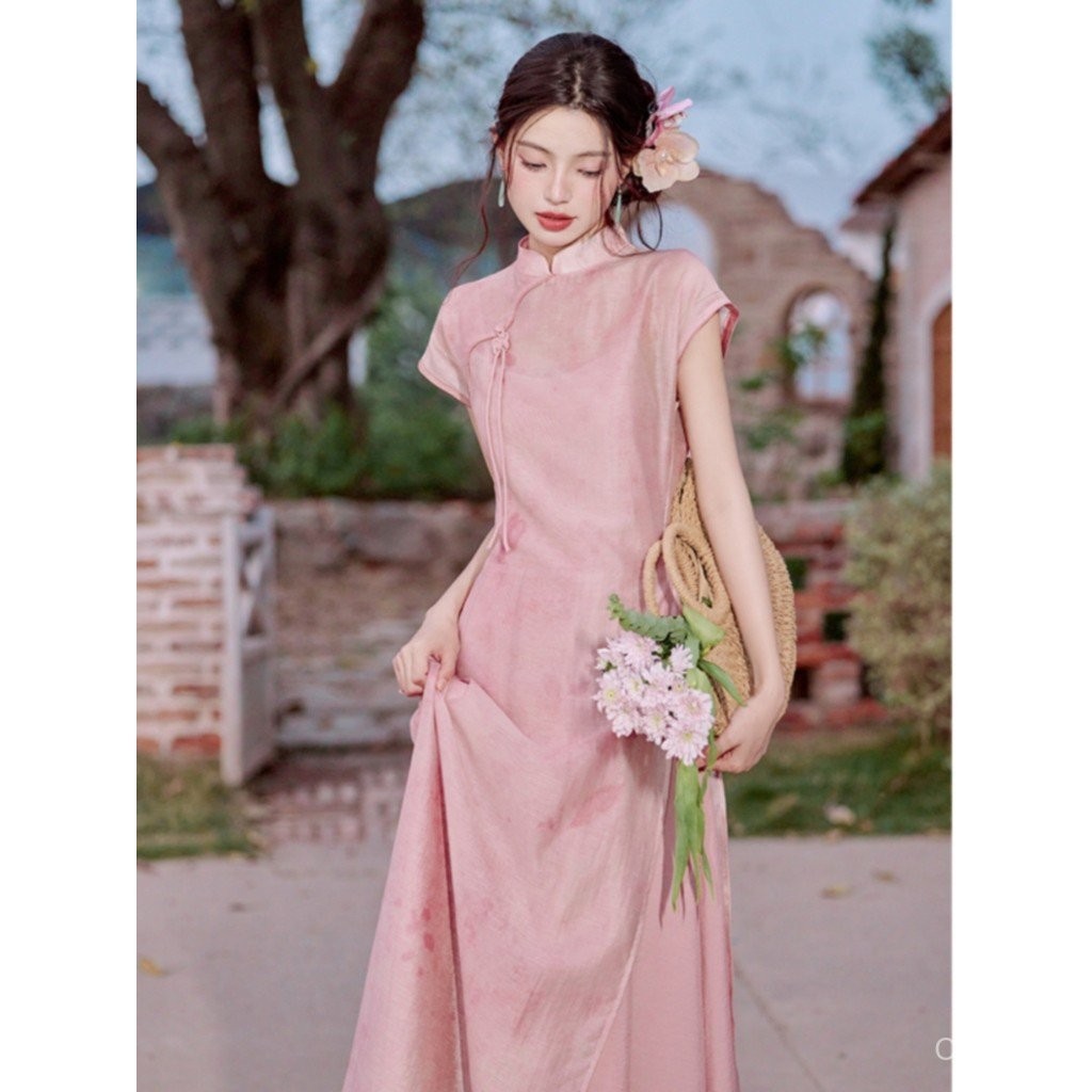 Chinese Style qipao New Year Clothes 2025 Cheongsam Dress Women Pluse size Cny dress 旗袍 新年連衣裙 ...