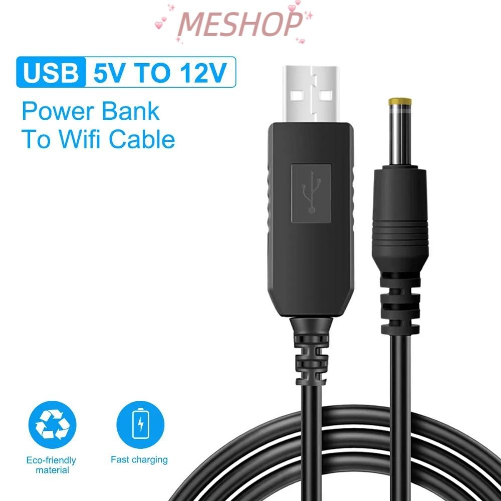 ME-BEAUTY Cable Boost Converter, USB to DC Step-up Cord WiFi to ...