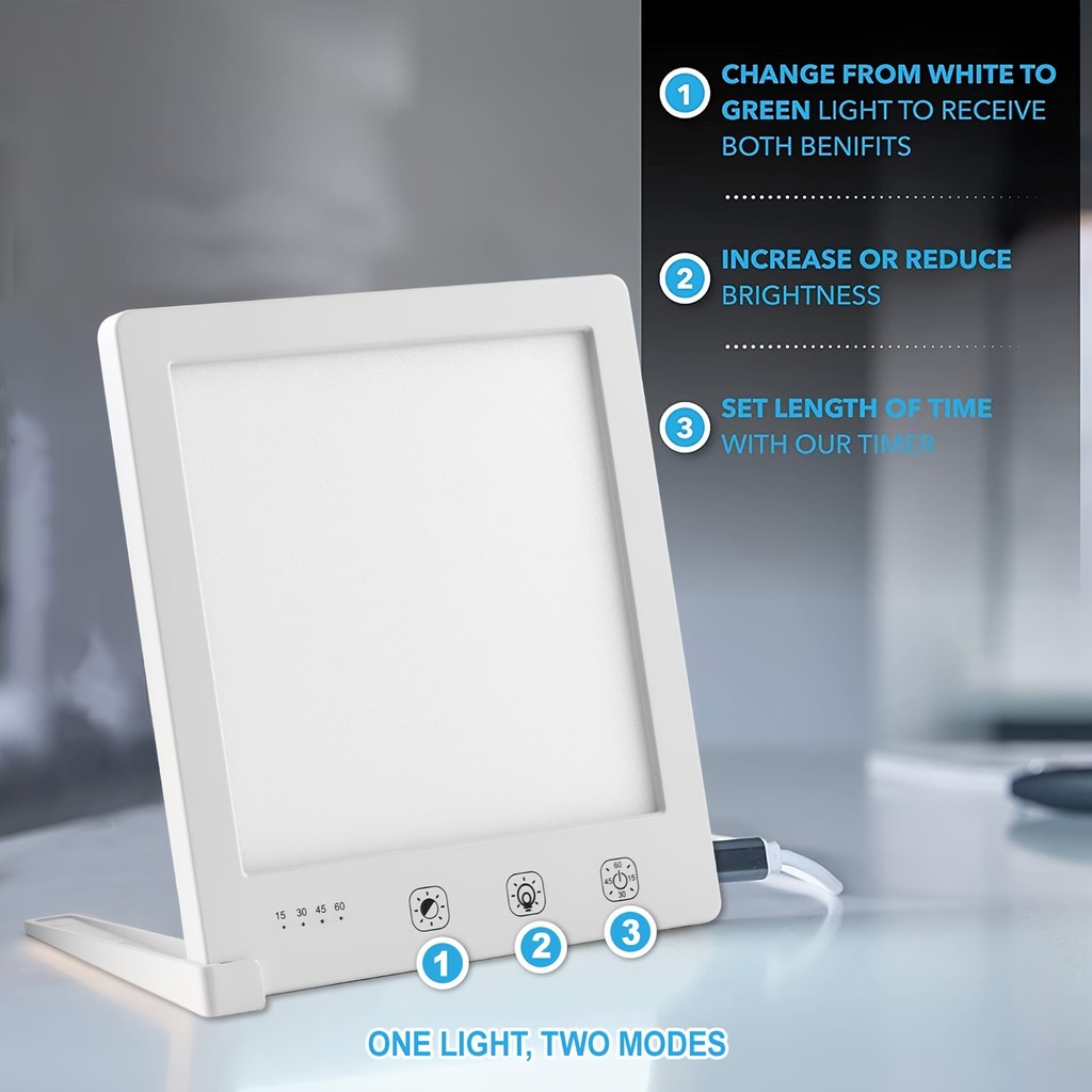 Fluorescent Lamp, 10000 Lux SAD Light, LED Happy Light, Portable ...