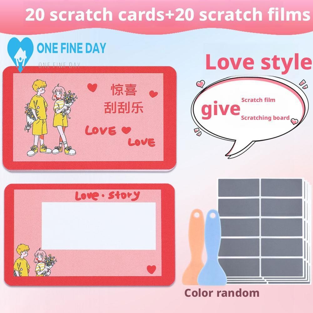 Scratch Card Surprise Gift Valentine's Day Anniversary Card Scratch ...