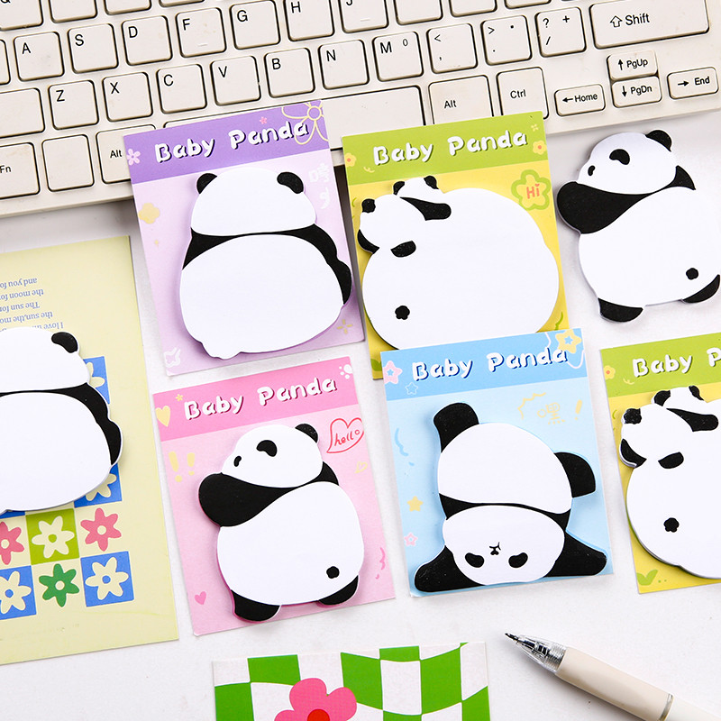30 Sheets Lovely Panda Series Sticky Notes School Office Tearable Note ...