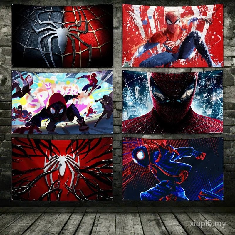 Marvel Spider Man Flag Polyester Digital Printing Banner for Garage ...