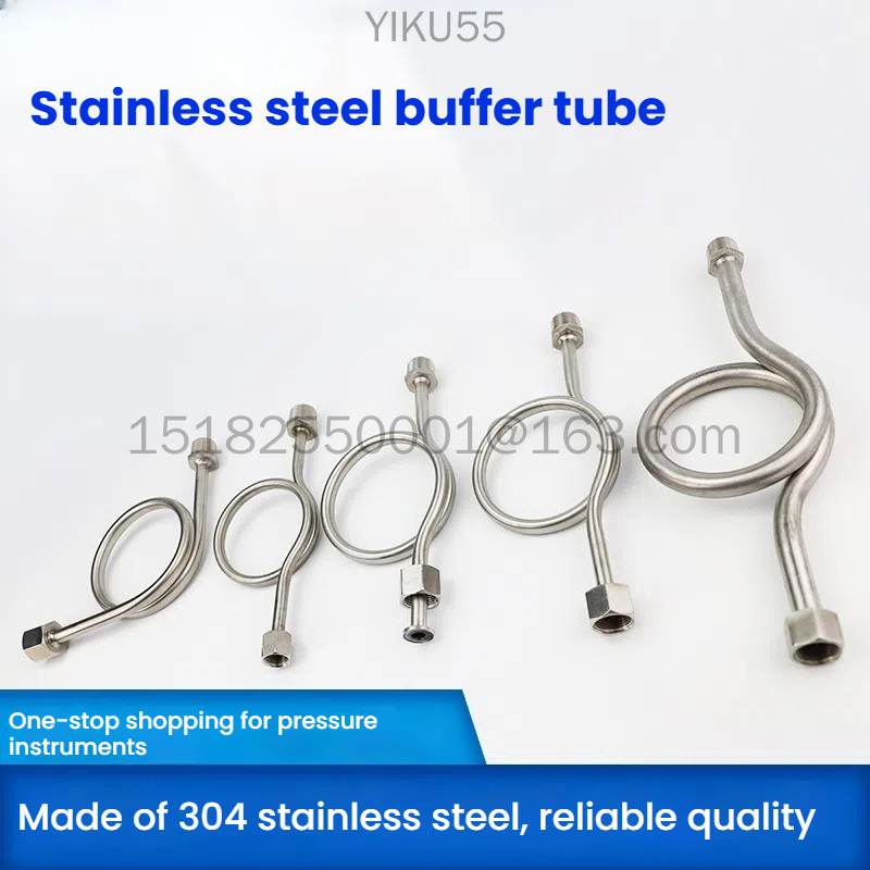 304 Stainless steel pressure gauge connecting pipe buffer tube ...