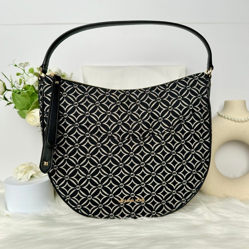 MK Dover Large Half Moon Shoulder Bag in Black (35F4G4DL9J) | Shopee ...