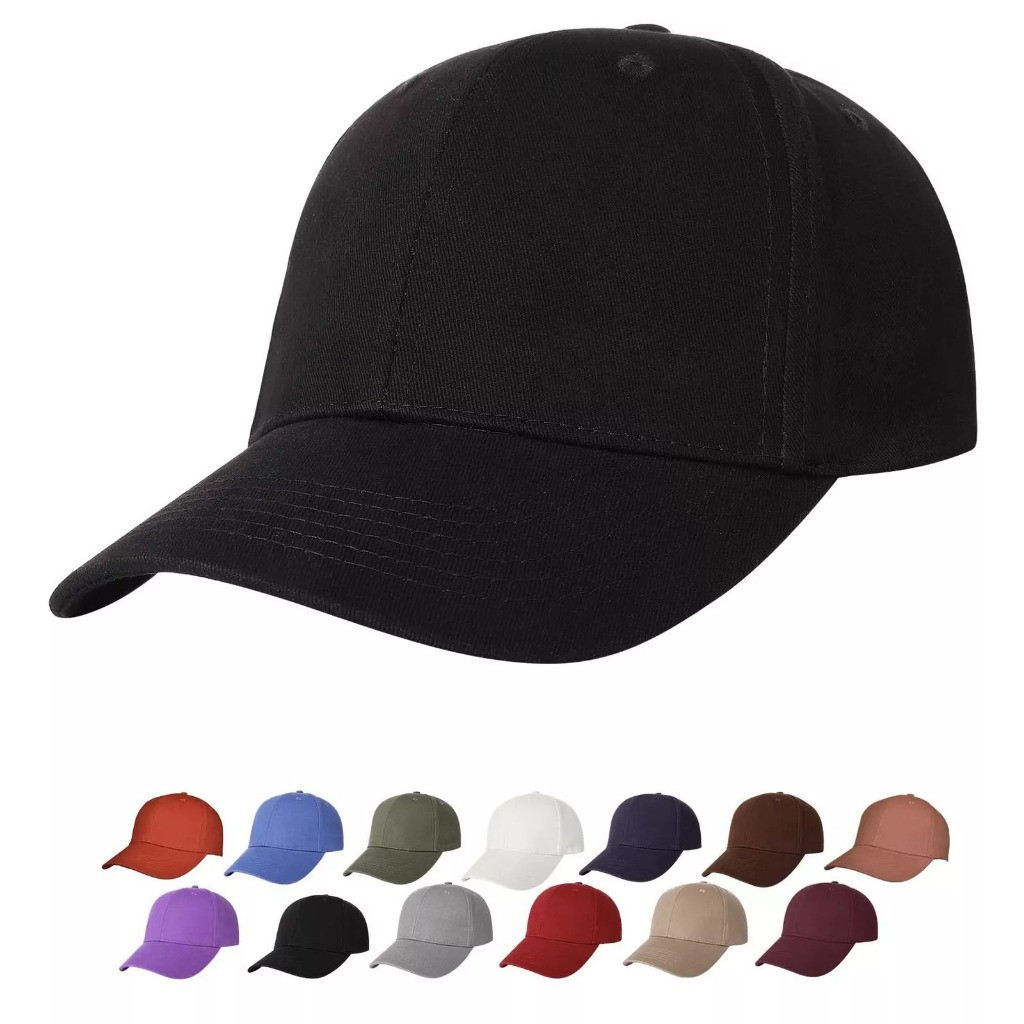 Watchworld Cap Plain Baseball Cap Korean Cutting Caps Colour Topi ...