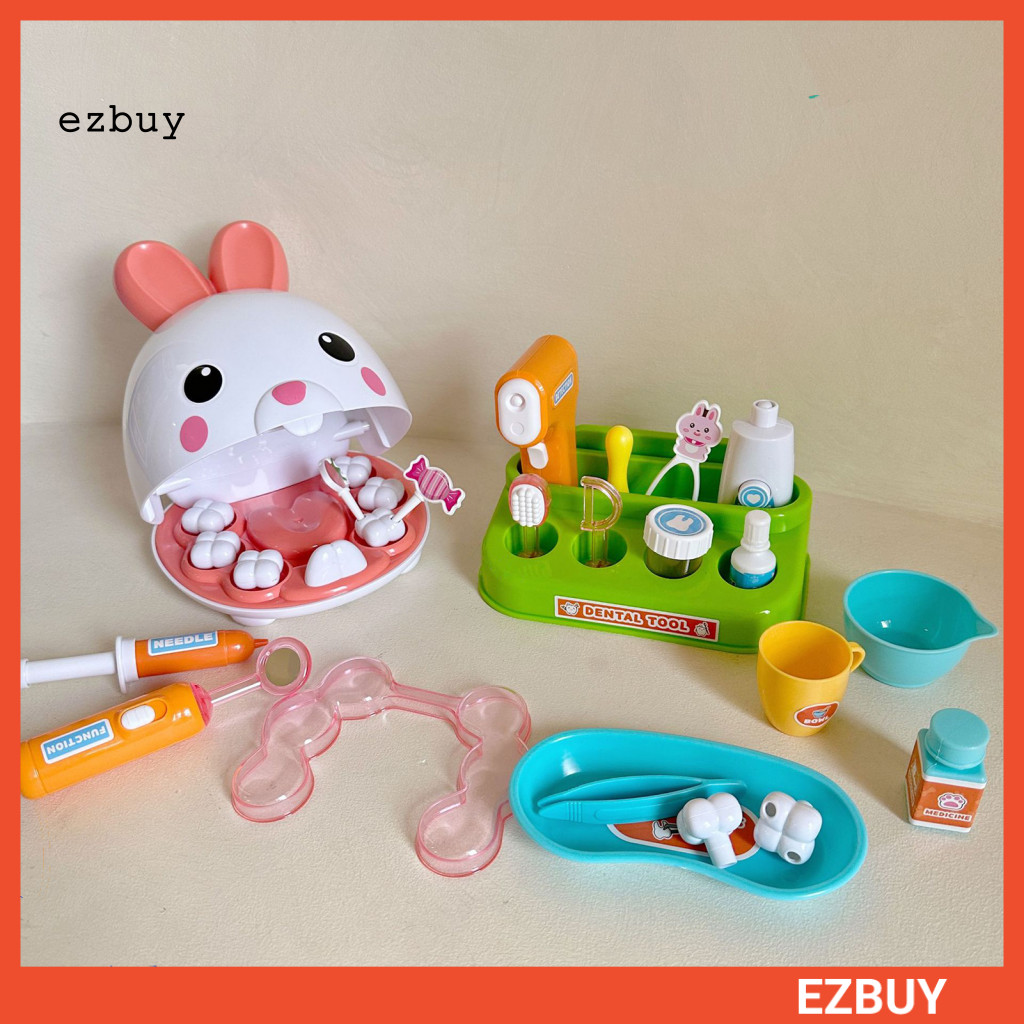 [EY] Tooth Extraction Play Set Doctor Pretend Play Kit 31pcs Pet ...