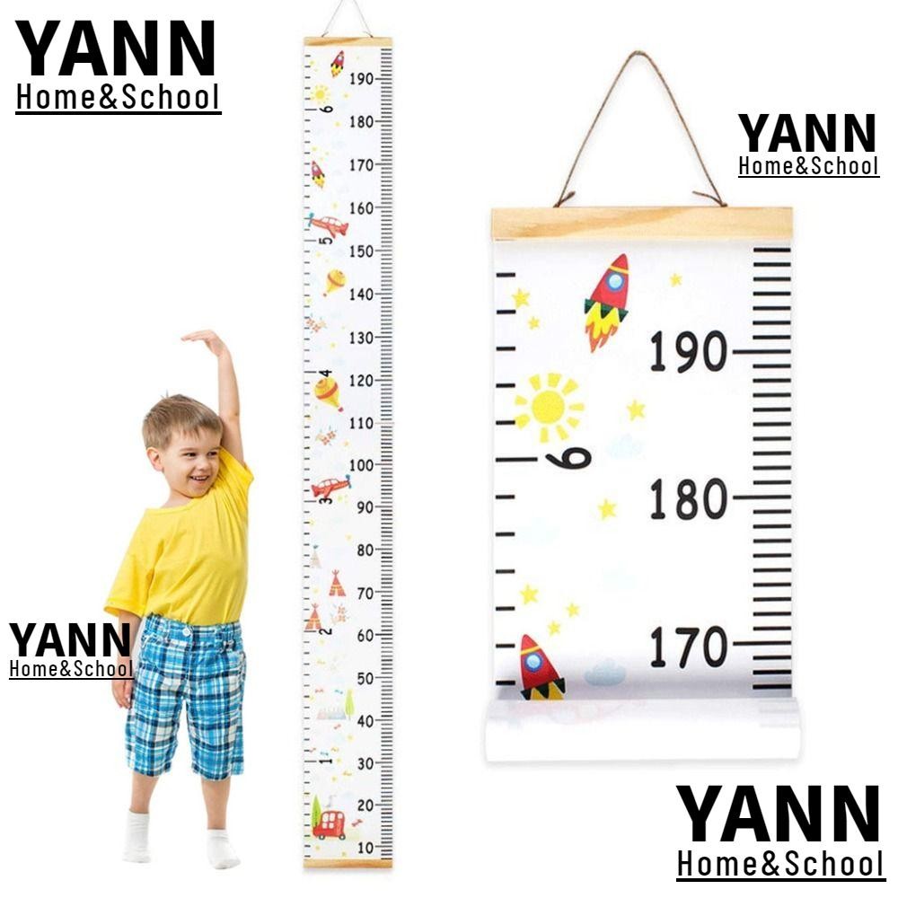 YANN Children's Height Ruler, Wooden Removable Growth Chart Ruler ...