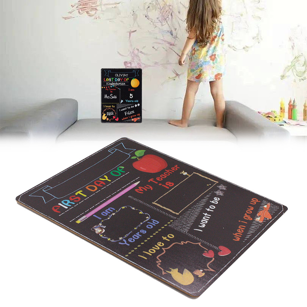 Erasable Chalk Board Day Of School Board Multiuse blackBoard Children ...