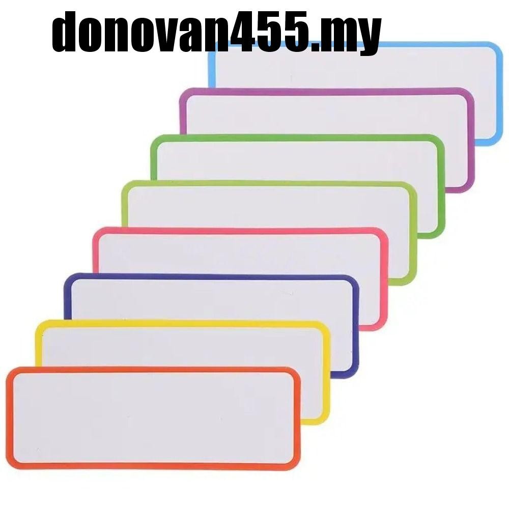 DONOVAN 27pcs Erasable Tag Board, Durable Nine Colors Magnetic Label ...