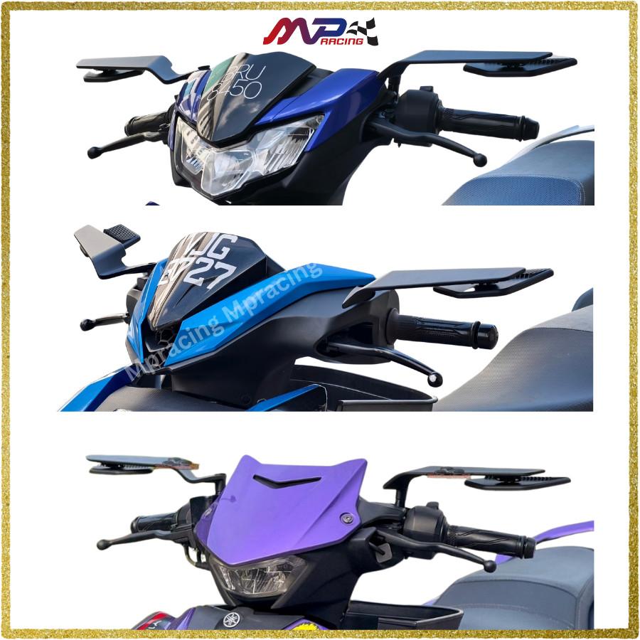 Universal Winglet Side Mirror Motor adjustable,Yamaha,Honda,Sym,Suzuki ...