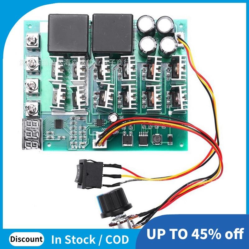 DC 10-55V 100A Motor Speed Controller PWM HHO RC Reverse Control Switch with LED Display ...