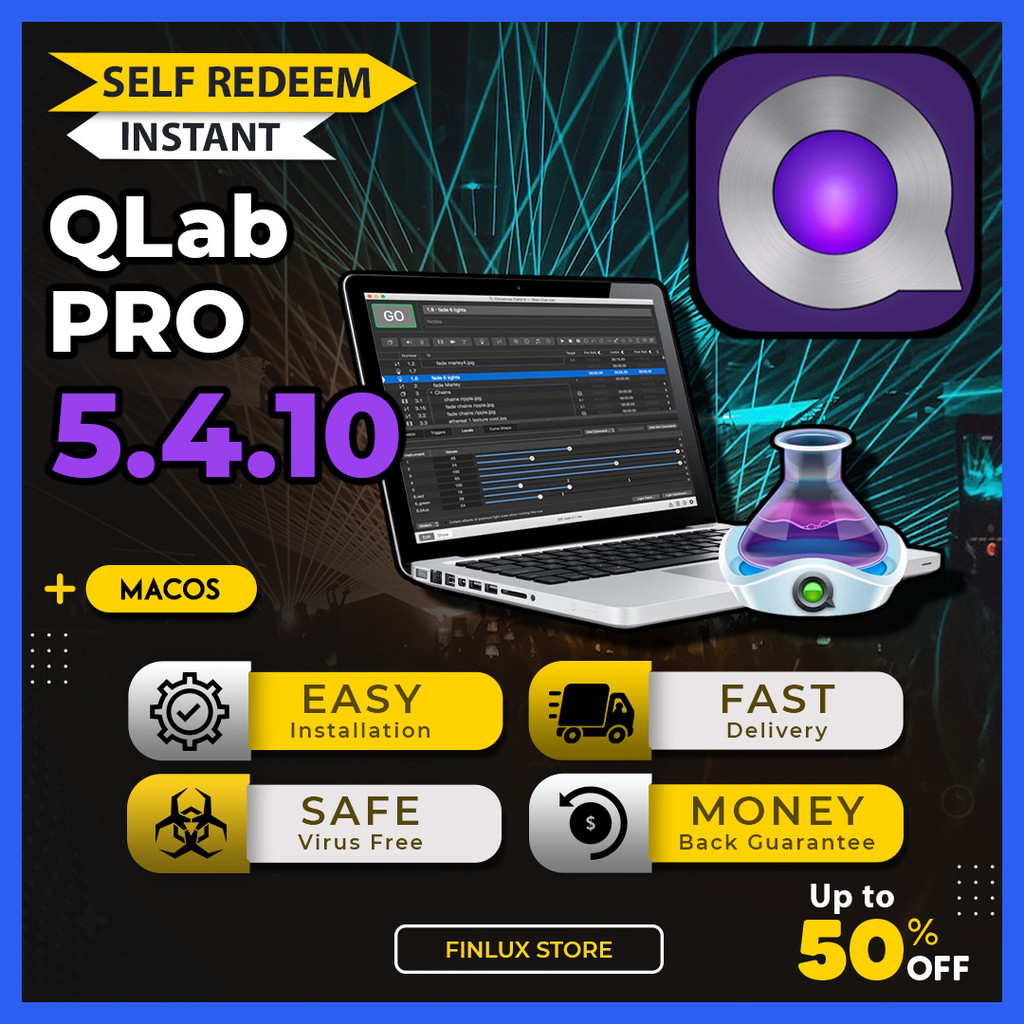 [SELF REDEEM] QLab Pro v5.4.10 Latest 2025 Lifetime For McOS | Shopee ...