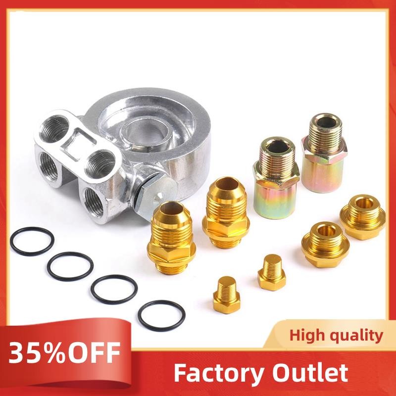 For Oil Filter Cooler Sandwich Threaded Plate Adapter Oil Adapter with ...