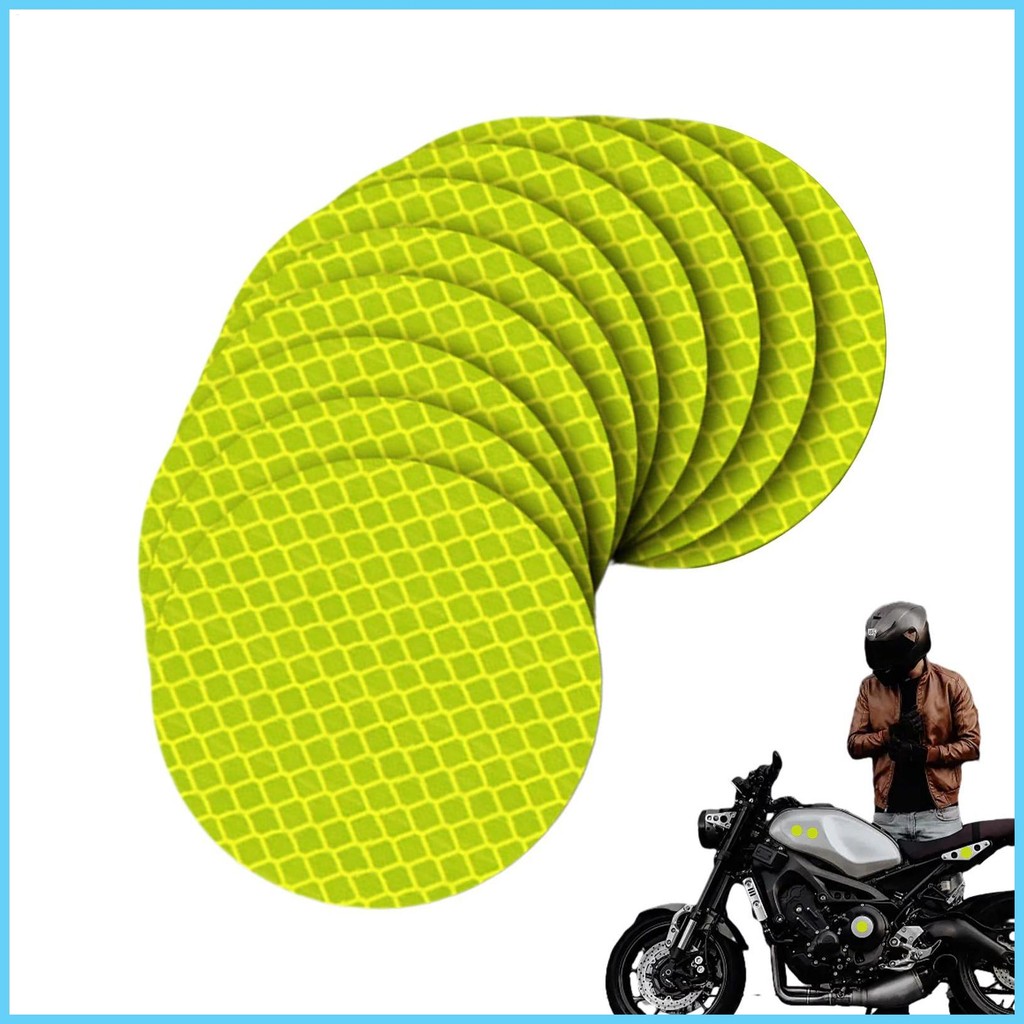 Safety Reflective Decals Waterproof Reflector Tape 10 Pieces Car ...