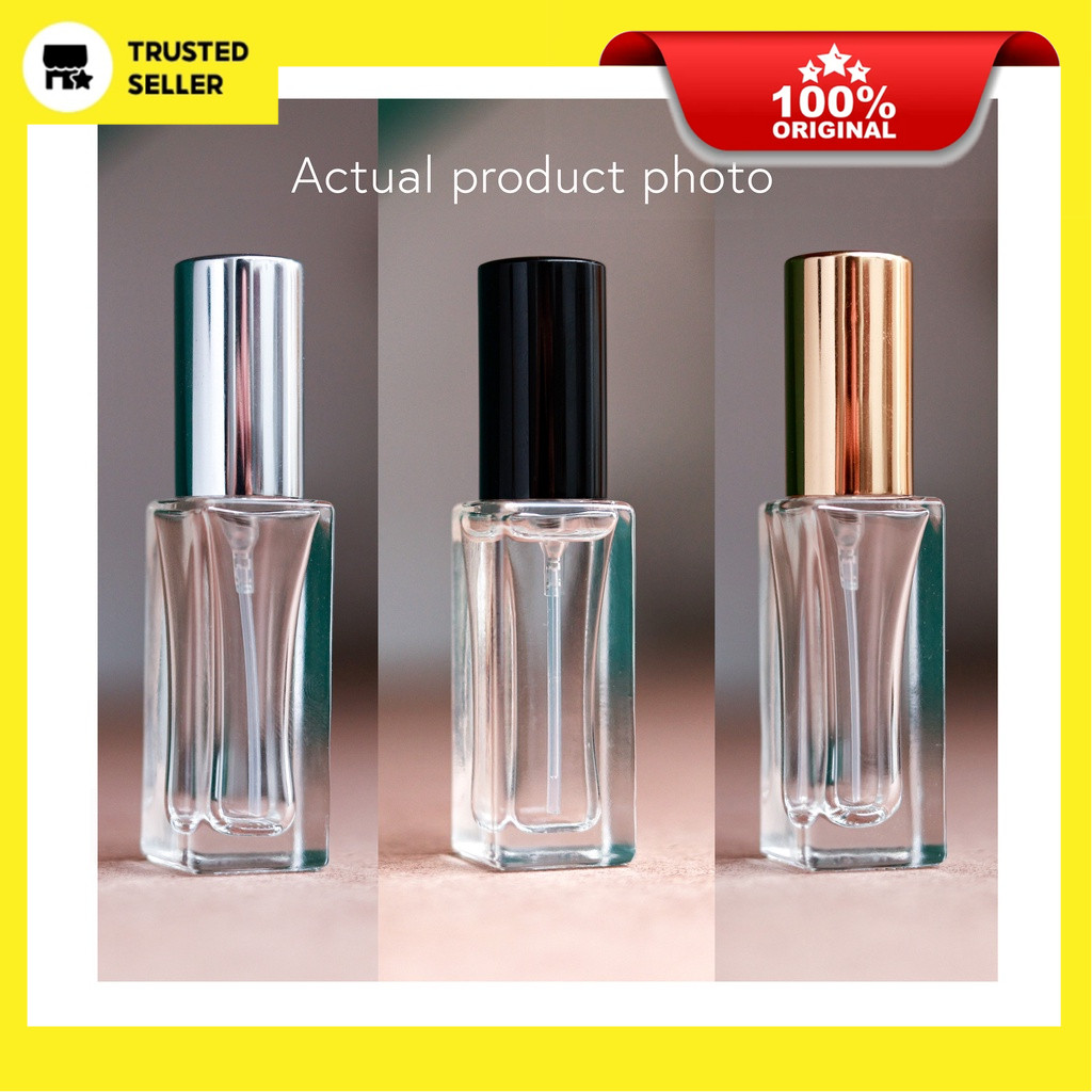 5ml Botol Perfume Segi Empat Thick Glass Spray Perfume Bottle with ...