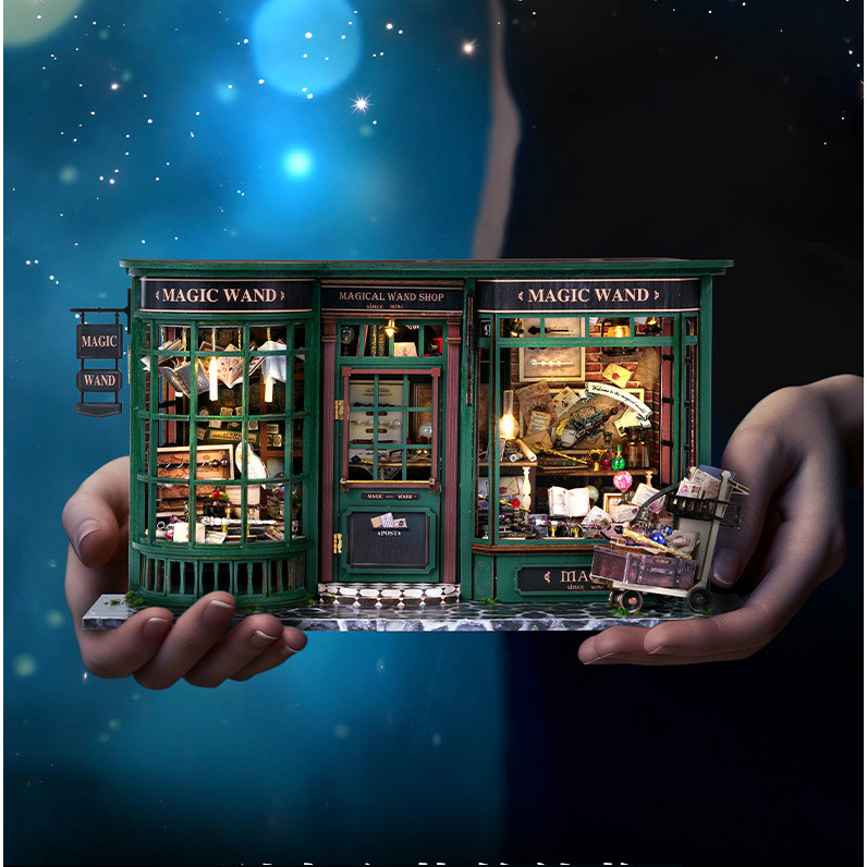 Retro Harry Potter Magic House Model Creative Decoration DIY Assembly ...