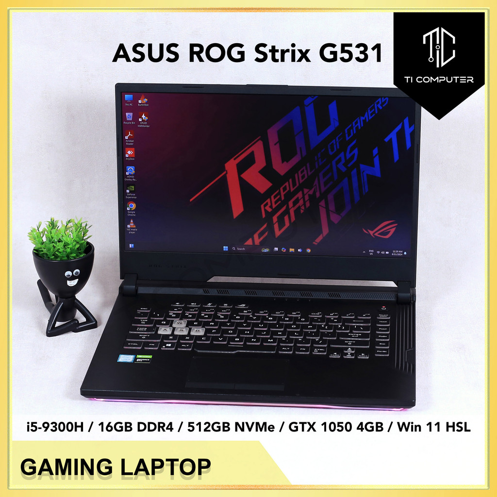 ASUS ROG Strix G531 Intel Core i5-9300H 16GB DDR4 RAM 512GB NVMe SSD ...