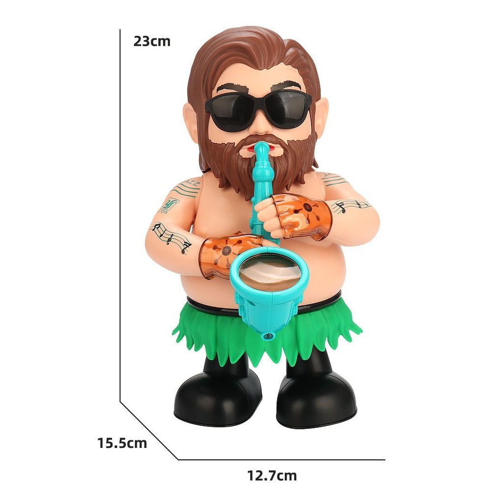 Saxophone Dancing Uncle Electric Children's Toys Light Music Funny emo ...