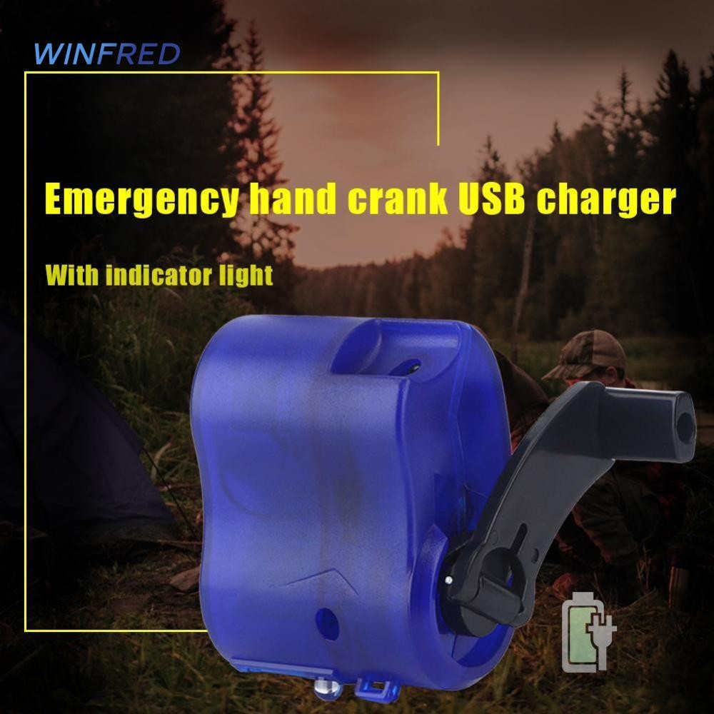 Mini Hand Crank Power Manual Generator Travel Emergency USB Phone ...