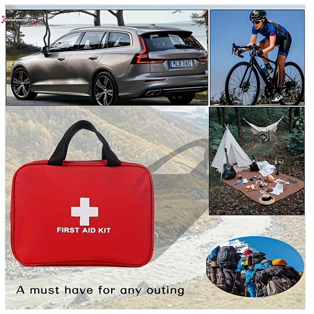 First Aid Kit Safety Essentials with Non-Wove Tape Bandage Tourniquet ...