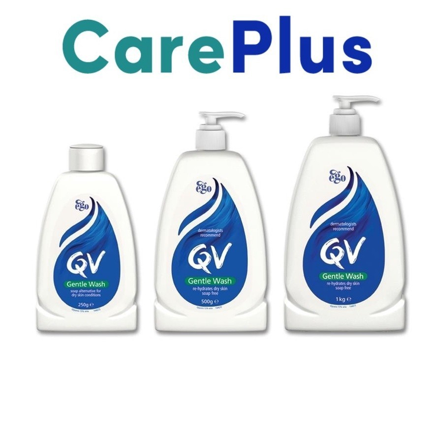 QV GENTLE WASH (RE-HYDRATES DRY SKIN SOAP FREE) 250G | 500G | 1KG (EXP ...