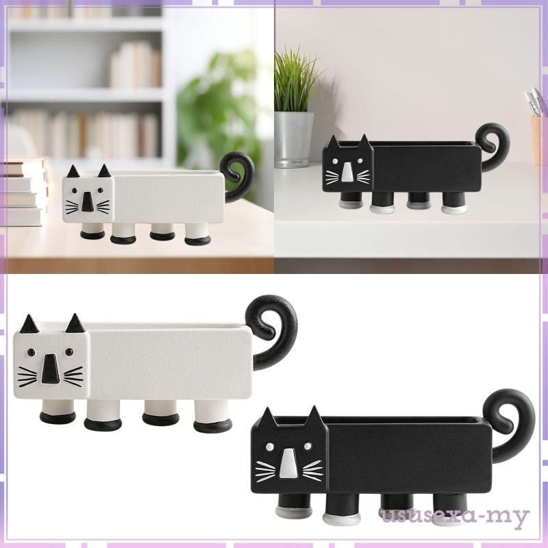 [UsusexaMY] Cartoon Cat Statue Decorative Figurine Key Bowl Tabletop ...