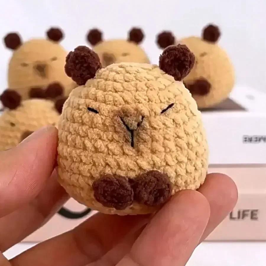 Cute Funny Handmade Crochet Kapibala Doll Mini capybara Plush ToyA gift ...