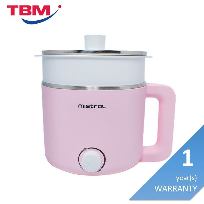 Mistral MEC3015 PINK Multi Pot With Steam Tray 1.5L | Shopee Malaysia