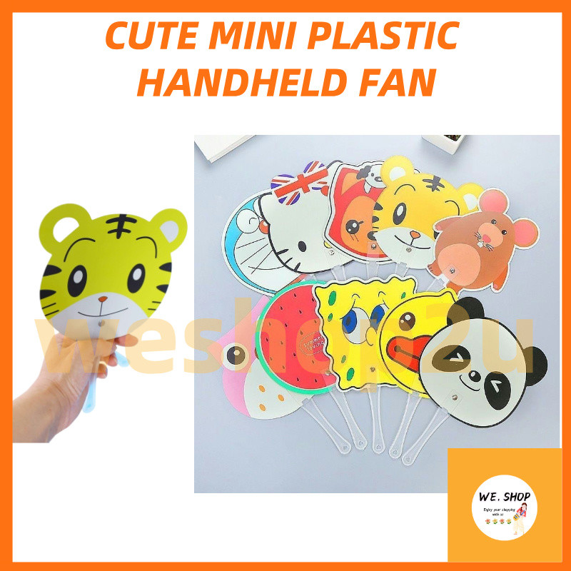 Creative Cute Cartoon Pattern Portable Mini Plastic Handheld Fan with ...